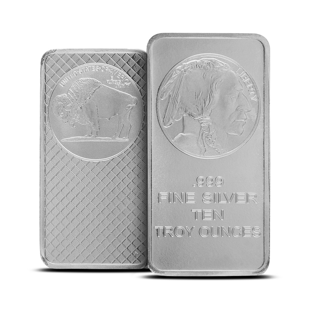 Buy 10 oz SilverTowne Buffalo Silver Bar (New) | BullionMax