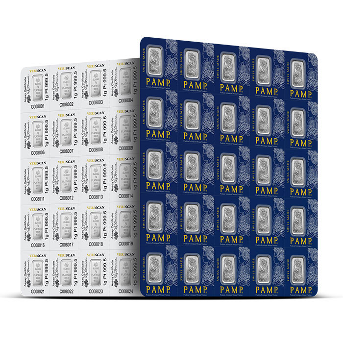 Buy 25 Gram PAMP Suisse Divisible Platinum Bar (25x1 w/Assay ...