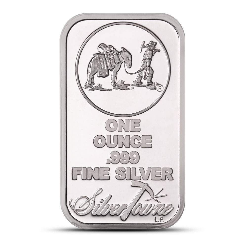 Buy 1 oz SilverTowne Prospector Silver Bar (New) | BullionMax