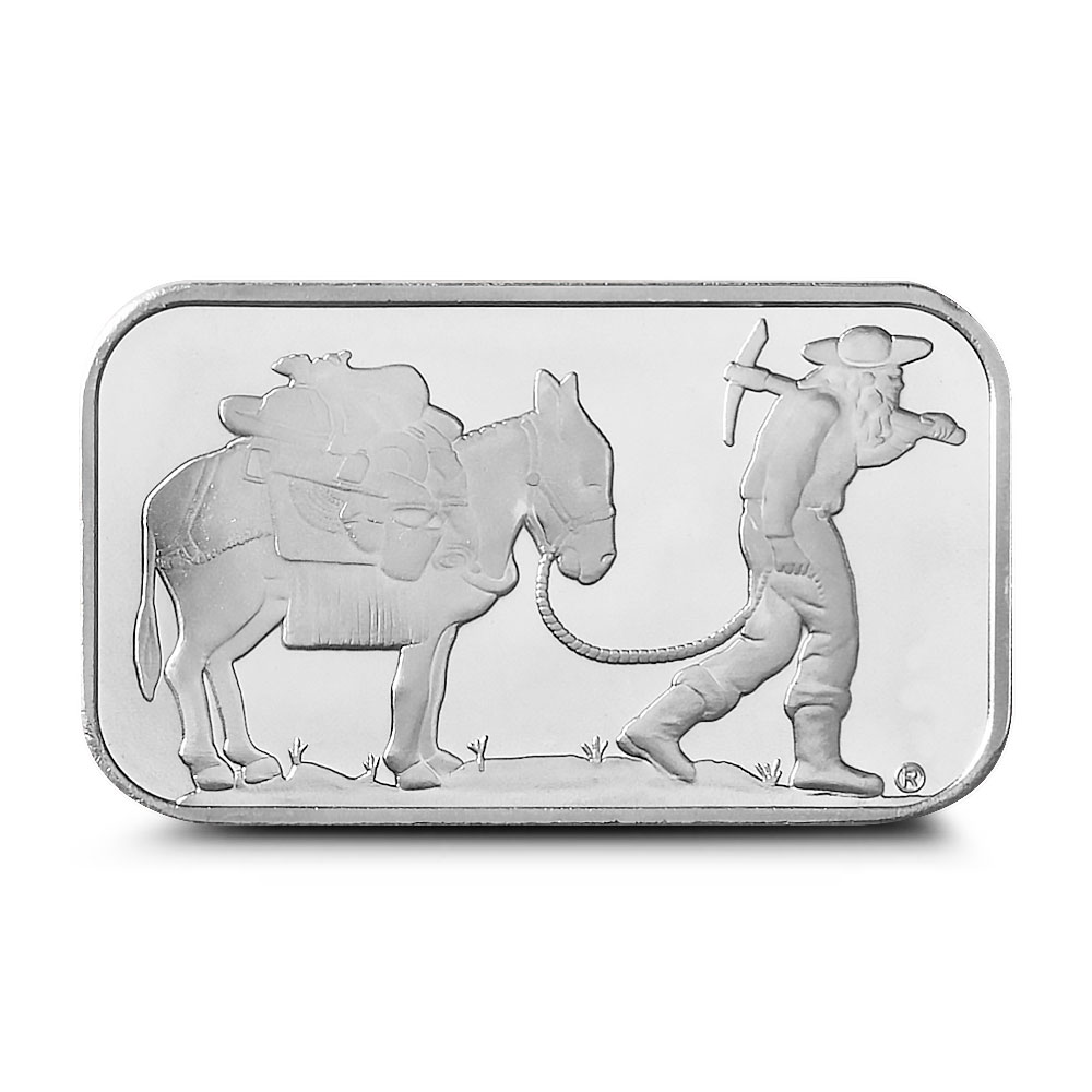 Buy 1 oz SilverTowne Retro Prospector Silver Bar (New) | BullionMax