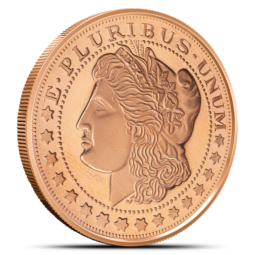 Buy 1 oz SilverTowne Morgan Copper Round (New) | BullionMax