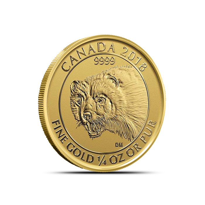 Buy 2018 1/4 oz Canadian Gold Wolverine Reverse Proof Coin | BullionMax