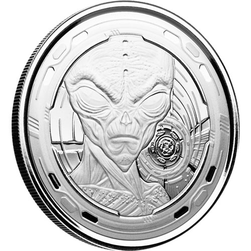 Buy 2022 1 oz Republic of Ghana Silver Alien Coin (BU) | BullionMax