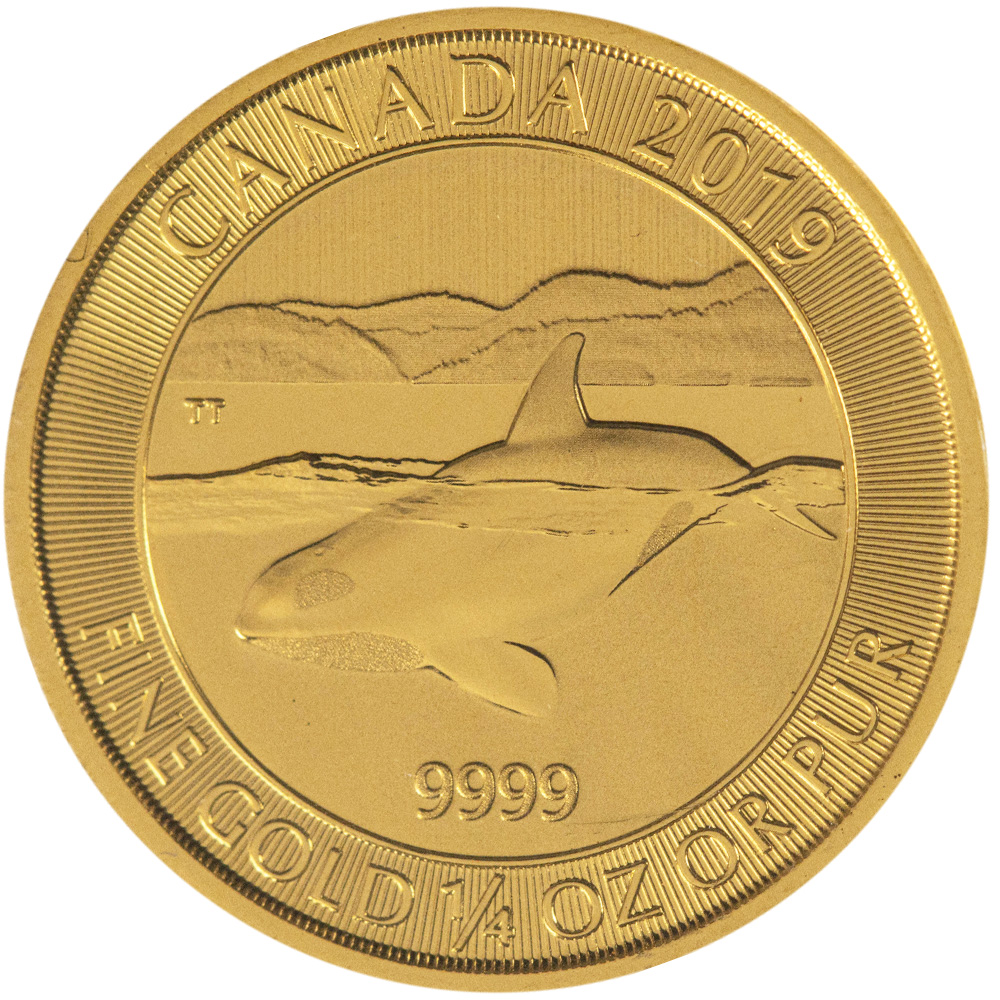 Buy 2019 1/4 oz Canadian Orca Gold Coin | BullionMax