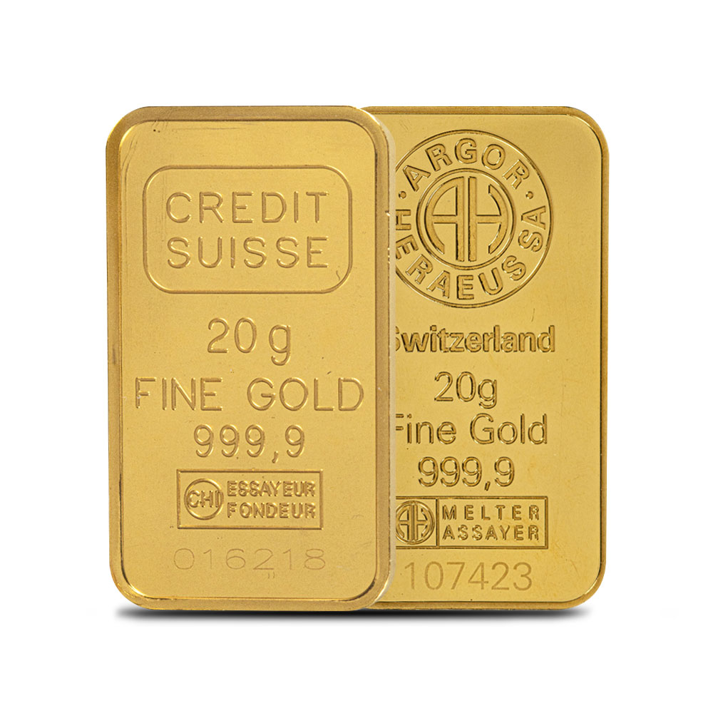 Buy 20 Gram Gold Bar (Varied Condition, Any Mint) | BullionMax