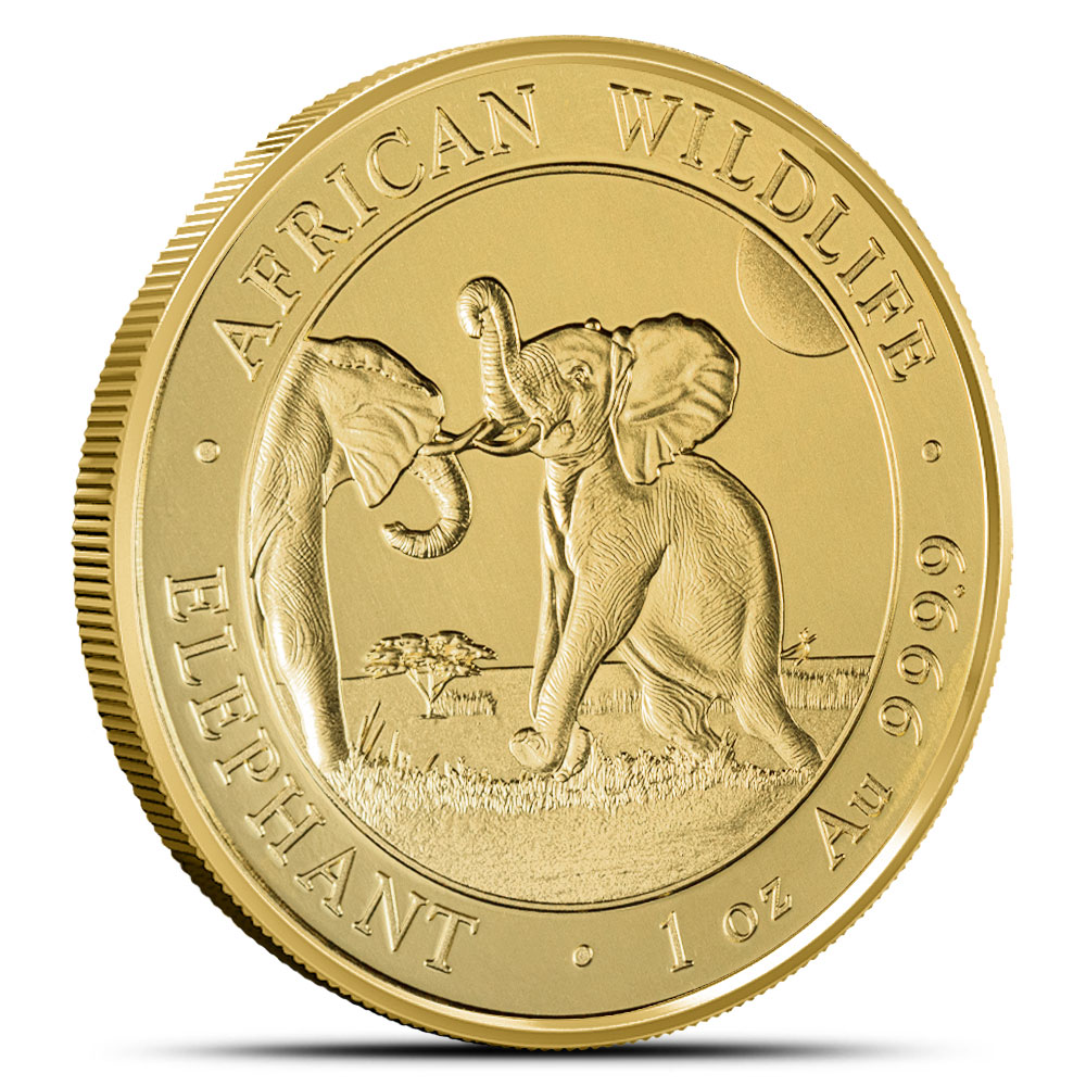 Buy 2024 1 oz Somalia Gold Elephant Coin (BU) | BullionMax