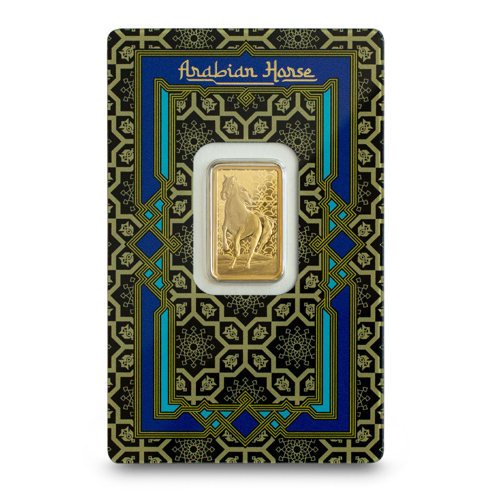 Buy 5 Gram PAMP Suisse Arabian Horse Gold Bar (New w/ Assay) | BullionMax