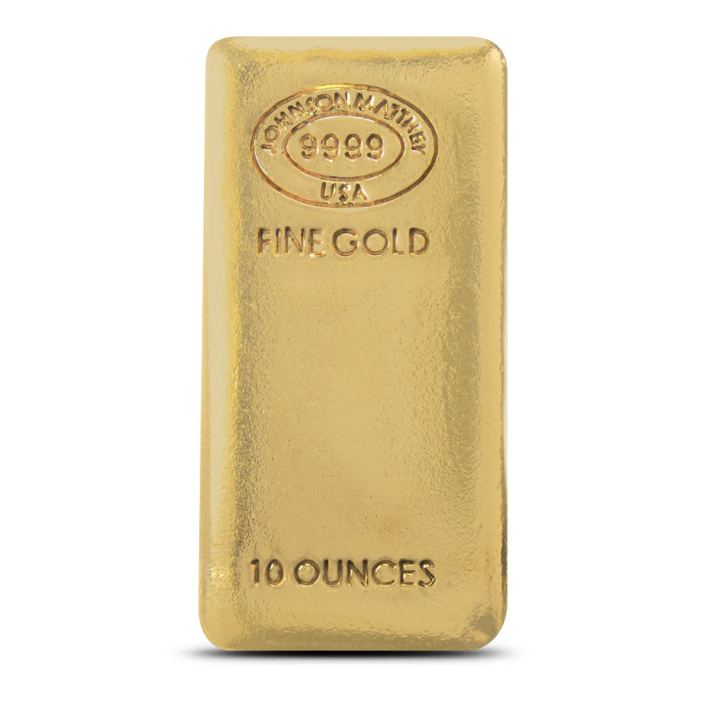 Buy 10 oz Johnson Matthey Gold Bar (New) | BullionMax