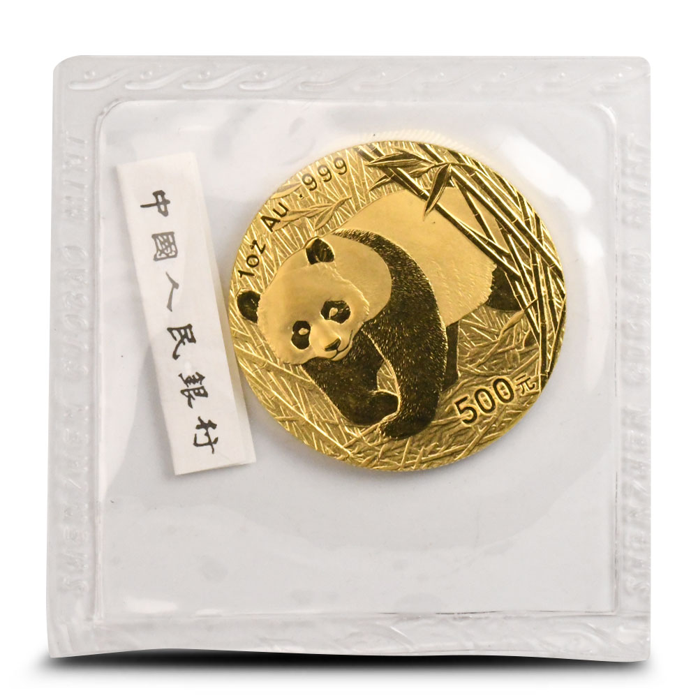 Buy 2002 1 oz Chinese Gold Panda Coin (Sealed) | BullionMax