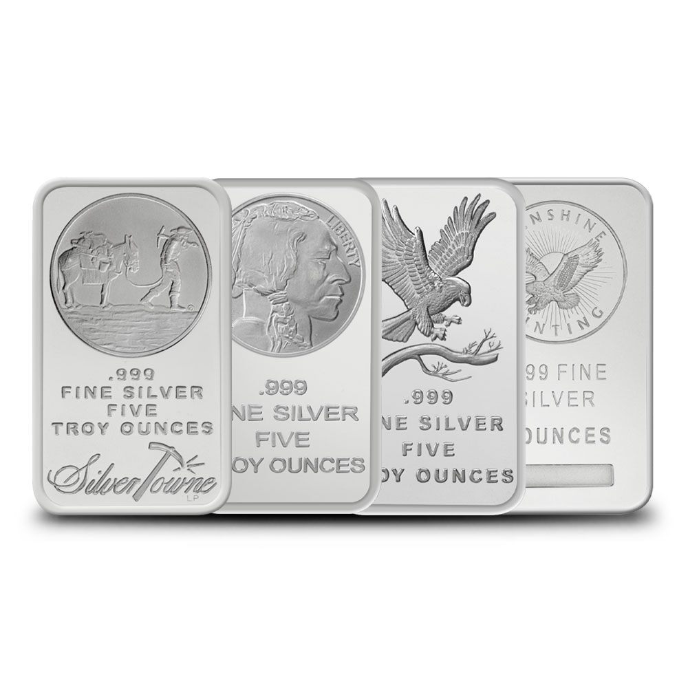 Buy BullionMax Starter Pack- 5 oz Silver Bar | BullionMax