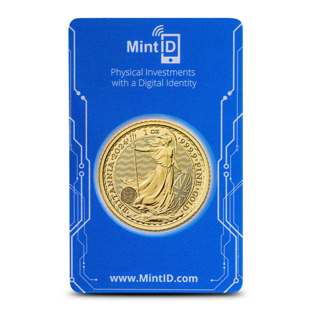 Buy 2024 1 oz British Gold Britannia Coin (MintID, AES-128 Encrypted ...