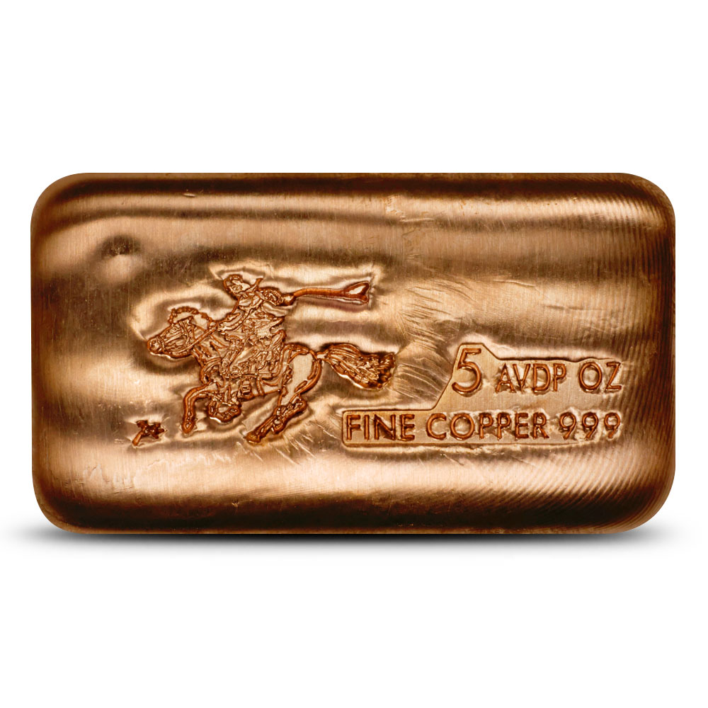 Buy 5 oz SilverTowne Pony Copper Bar (New) | BullionMax