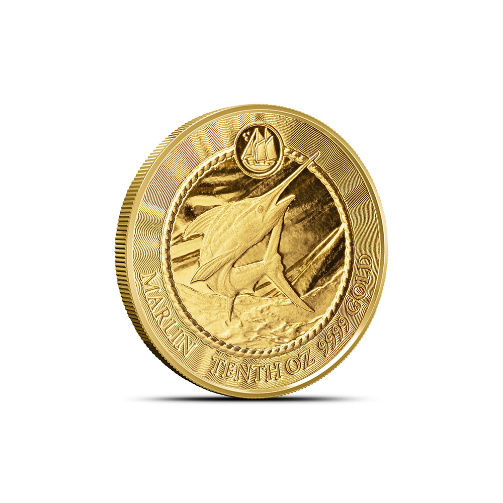 Buy 2023 1/10 oz Cayman Islands Gold Sea Life Marlin Coin (Proof-Like ...