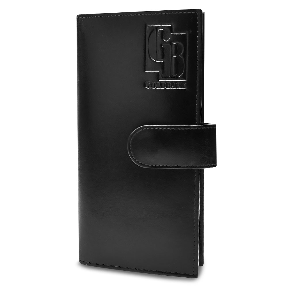 Buy Black Leather Goldback Wallet | BullionMax