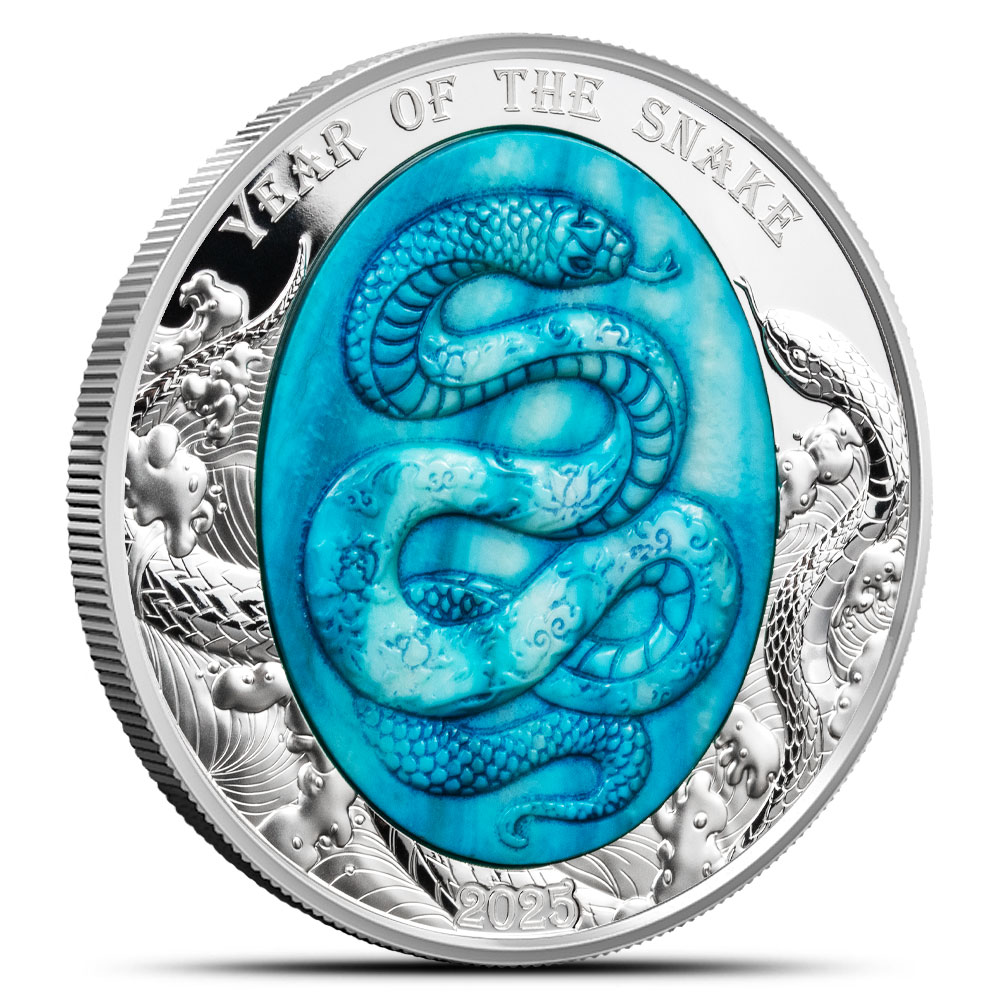 Buy Proof SID Silver Mother of Pearl Year of the Snake Coin | BullionMax