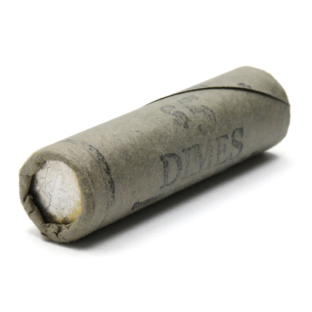 Buy 90% Silver Roosevelt Dimes ($5 Roll, BU, Original Bank Roll ...