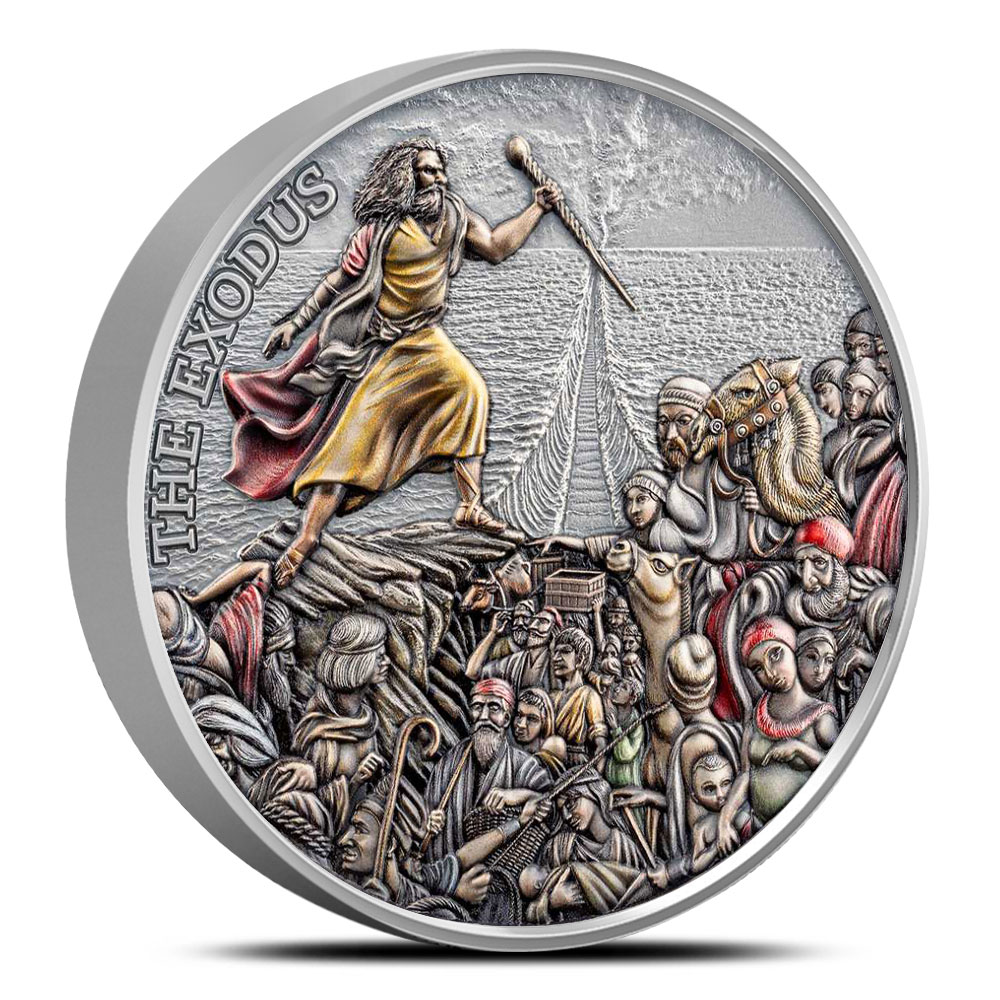 Buy 2024 5 oz Antique Niue Silver Fundamental Stories of the Bible The ...