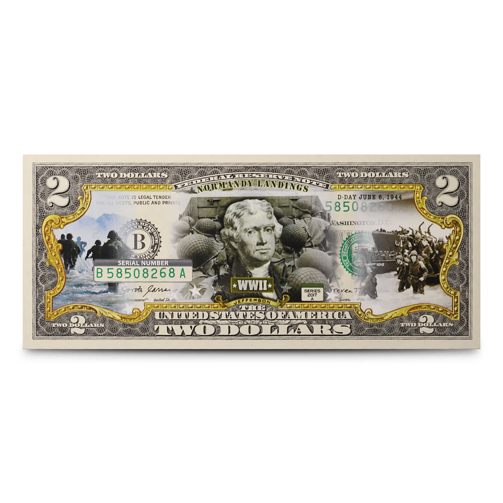 Buy $2 World War II D-Day Normandy Landings Legal Tender Note ...