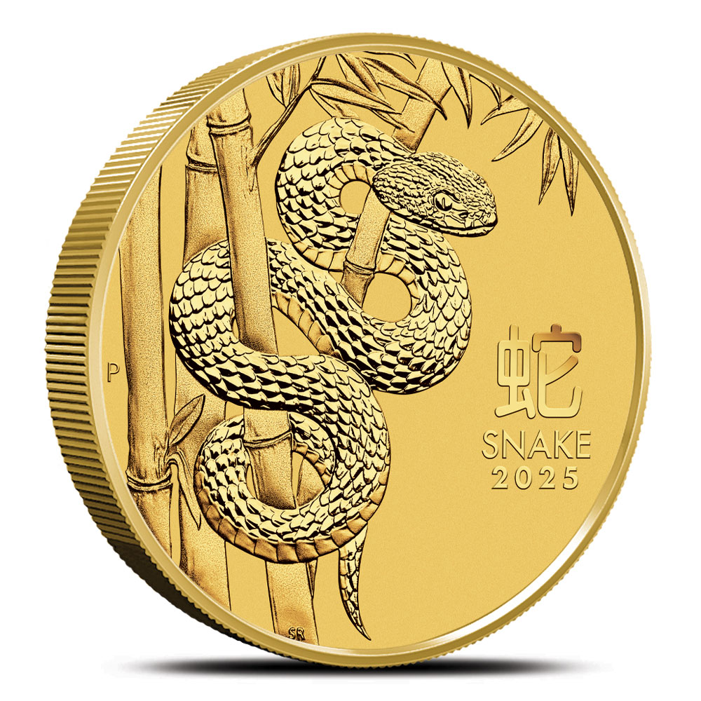 Buy 2025 10 oz Australian Gold Lunar Snake Coin (BU) | BullionMax