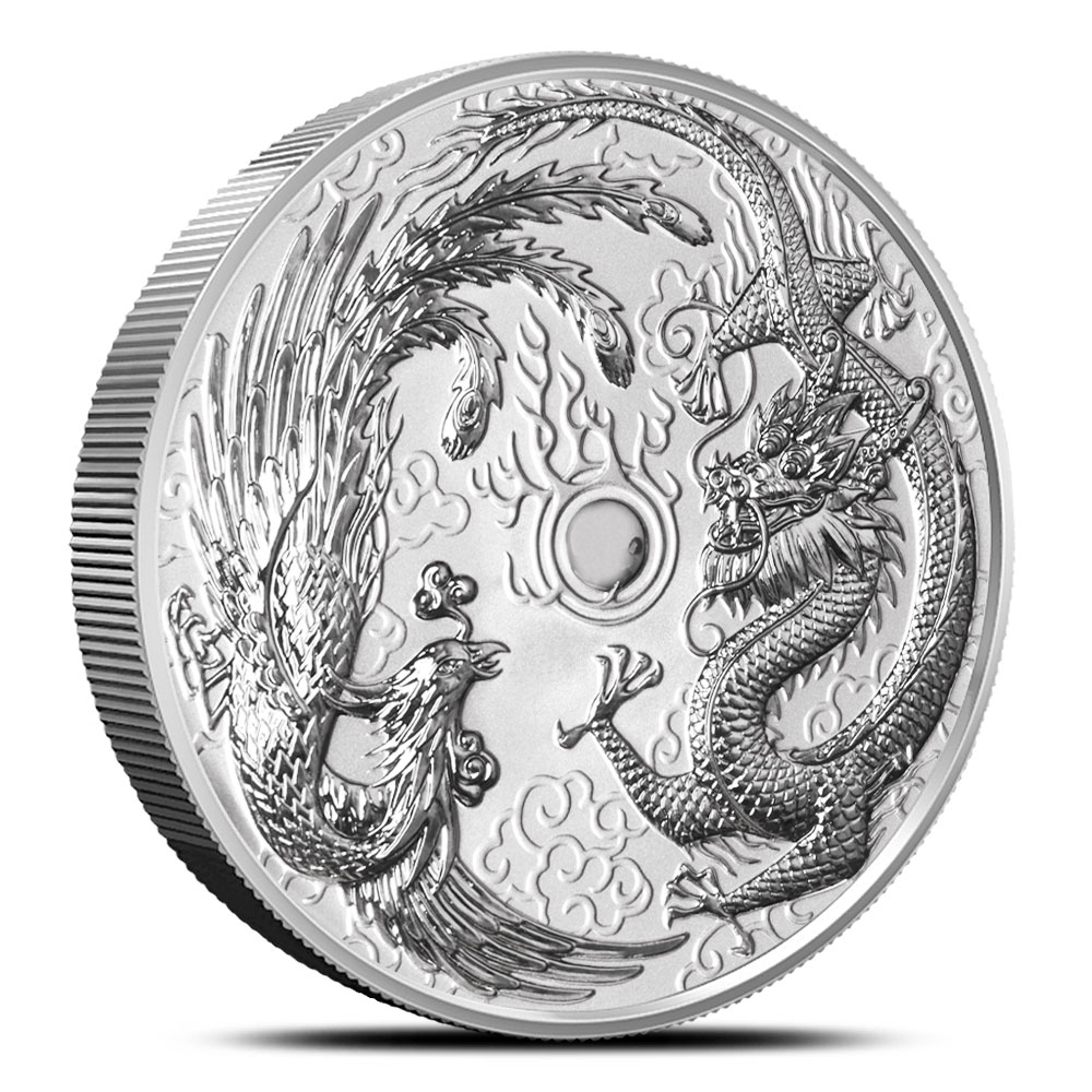 Buy 2019 10 oz Australian Silver Dragon and Phoenix Coin | BullionMax