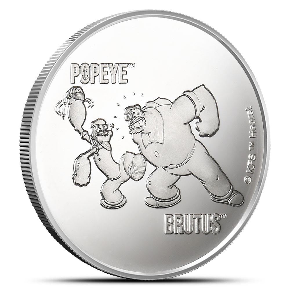 Buy 2024 1 oz Samoa Silver Popeye and Brutus Coin (BU) | BullionMax