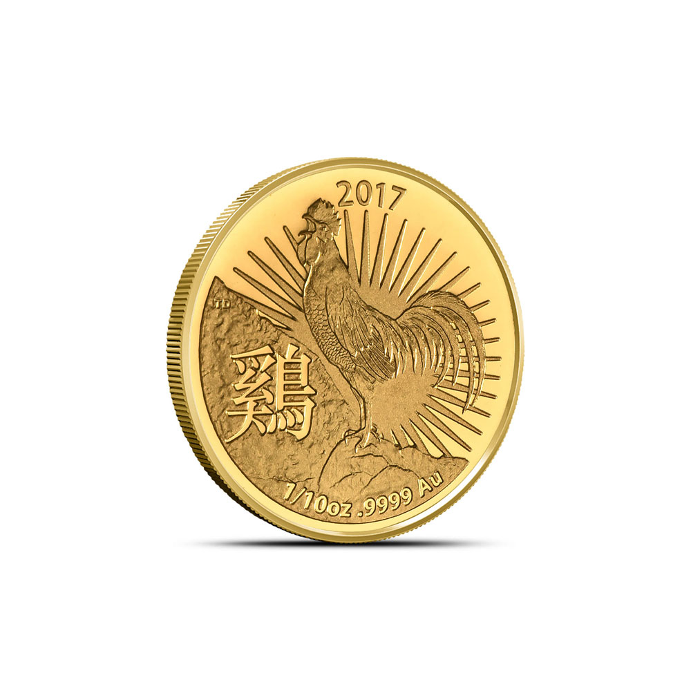 Buy 2017 1/10 oz Royal Australian Mint Lunar Rooster Gold Coin ...