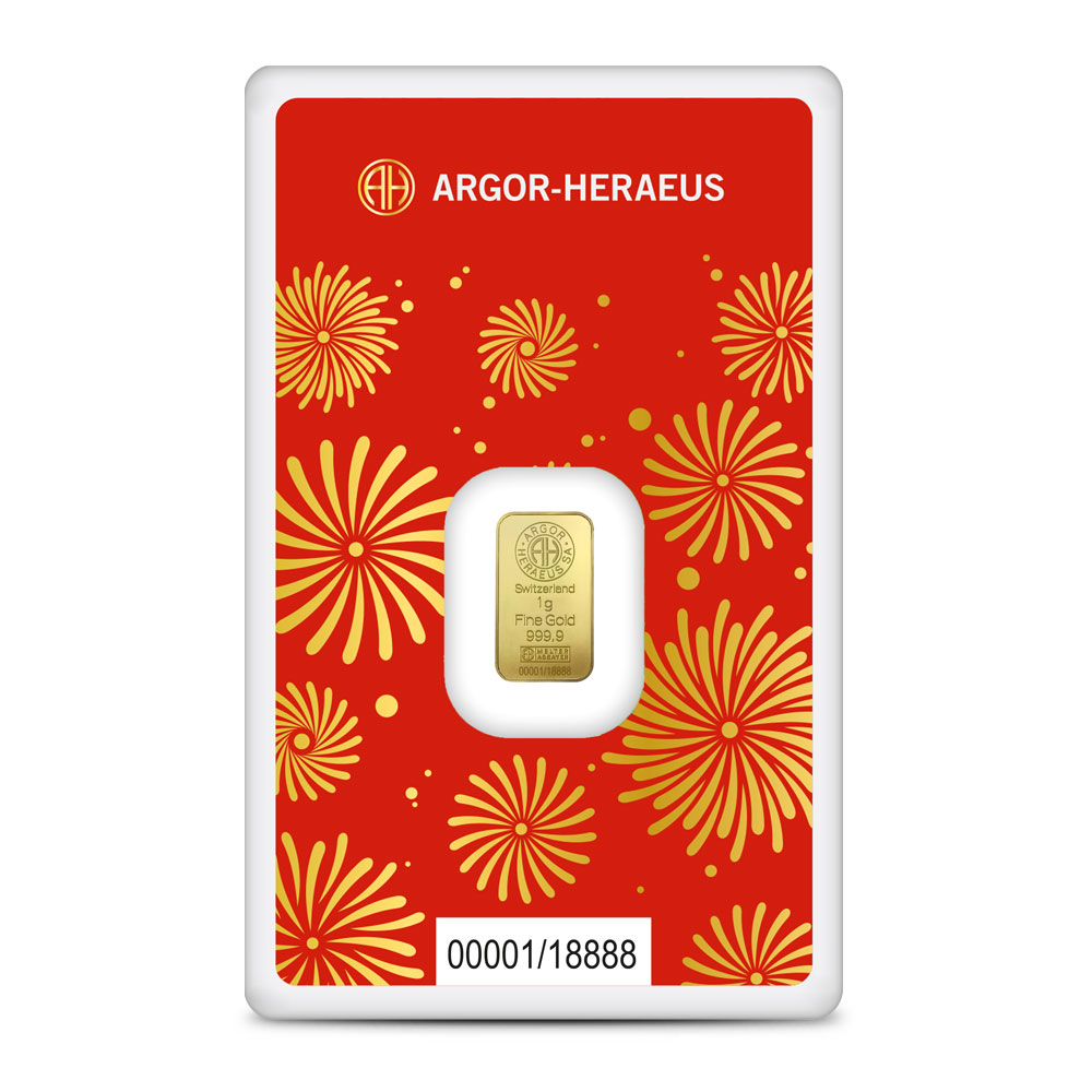 Buy 2025 1 Gram Argor Heraeus Lunar Snake Gold Bar (New w/ Assay ...