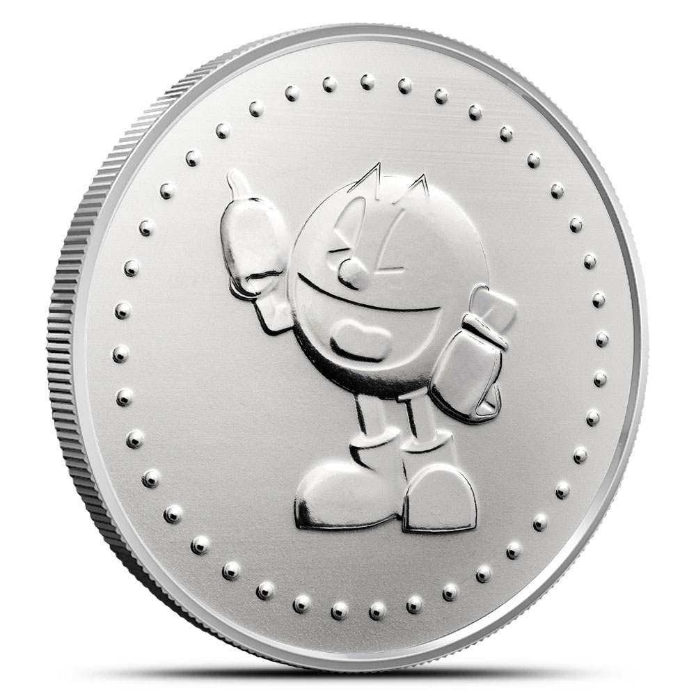 Buy 1 oz PAC-MAN Game Token Silver Round (BU) | BullionMax