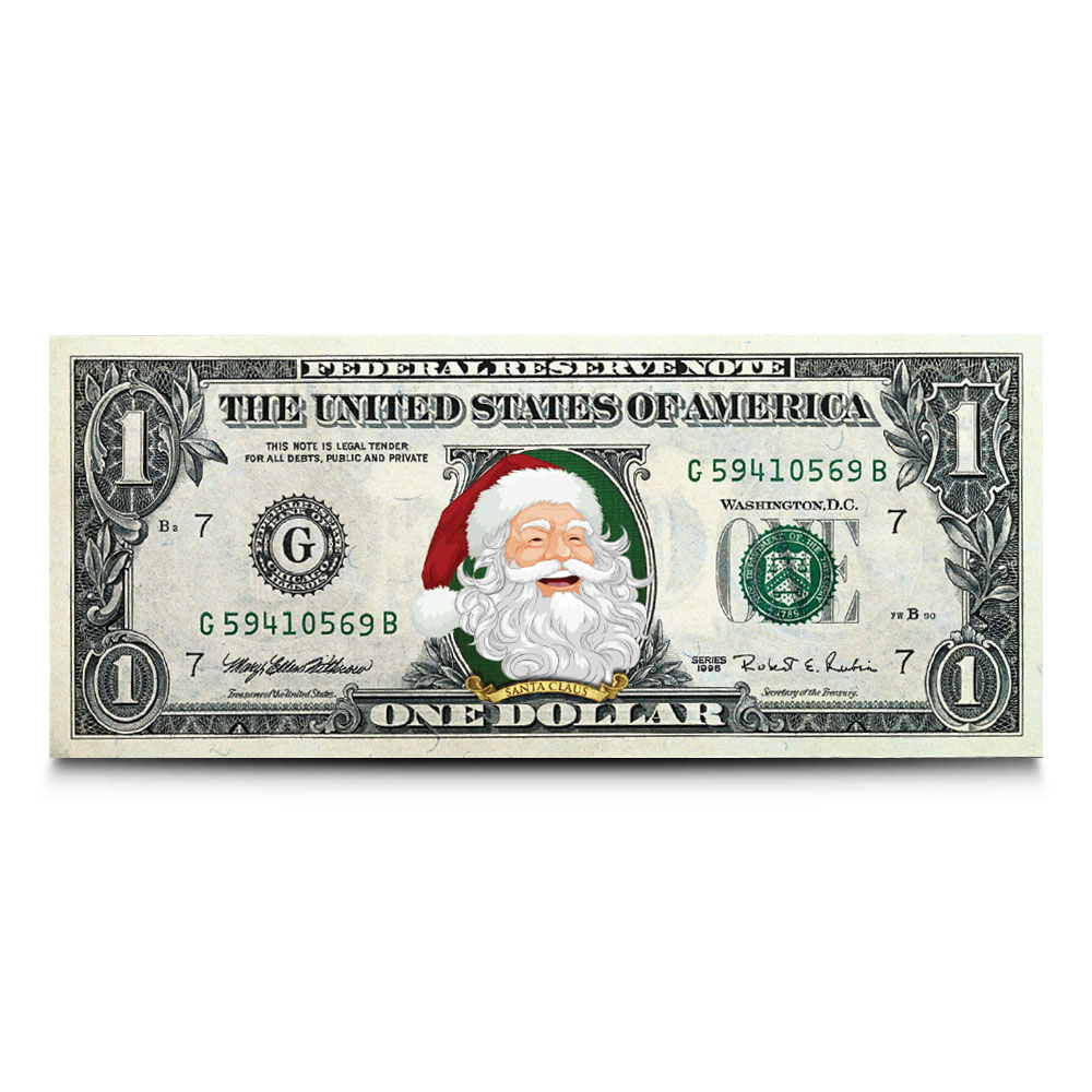 Buy $1 The Orginial Santa Bucks Legal Tender Note | BullionMax