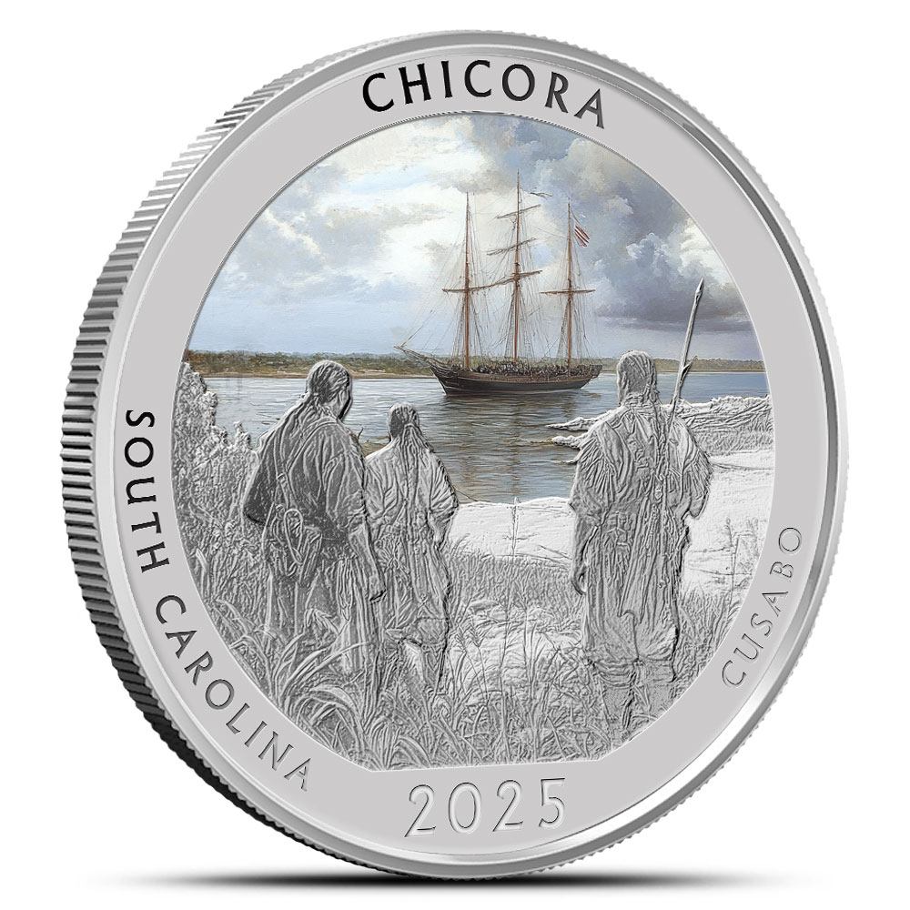 Buy 2025 1 oz Colorized Native America the Beautiful South Carolina ...