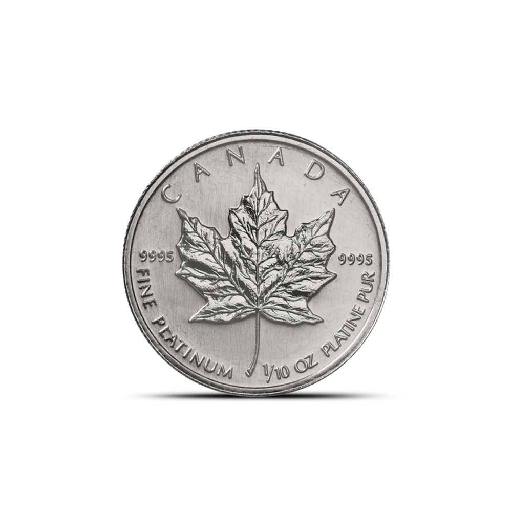 Buy 1988 1/10 oz Canadian Platinum Maple Leaf Coin | BullionMax
