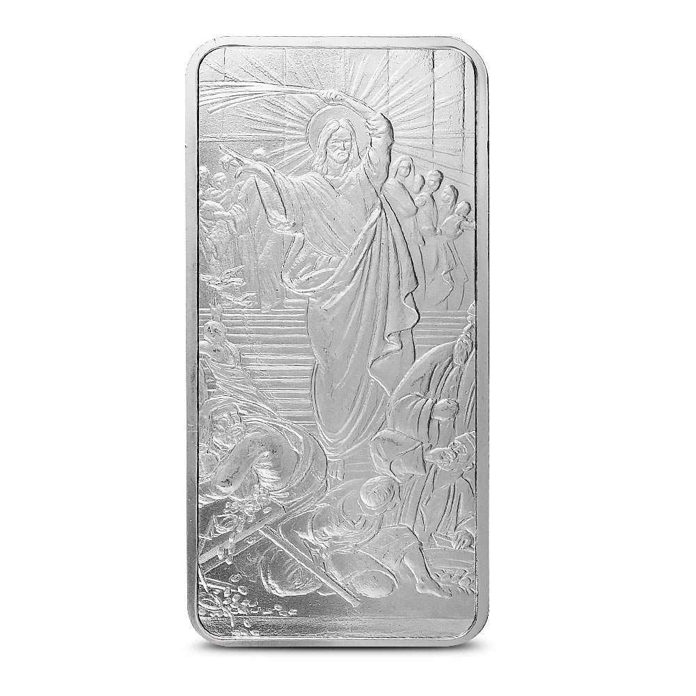 Buy 10 oz Jesus Clears the Temple Shield Silver Bar (New) | BullionMax