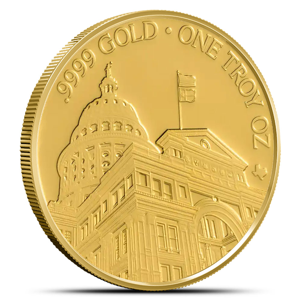 Buy 2025 1 oz Texas Mint State Capitol Gold Round (New) | BullionMax