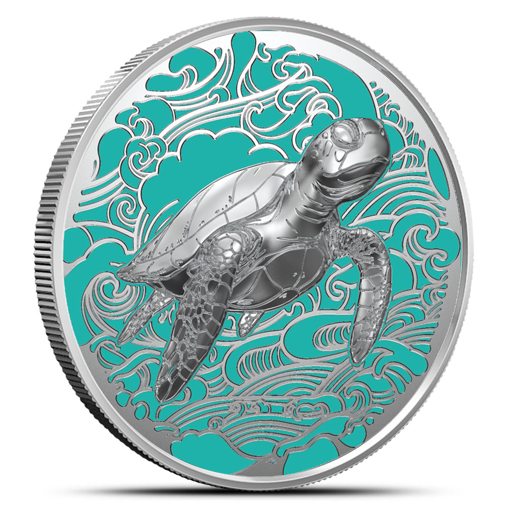 Buy 2025 1 oz Colorized Proof Pitcairn Islands Silver Ocean Wonders ...