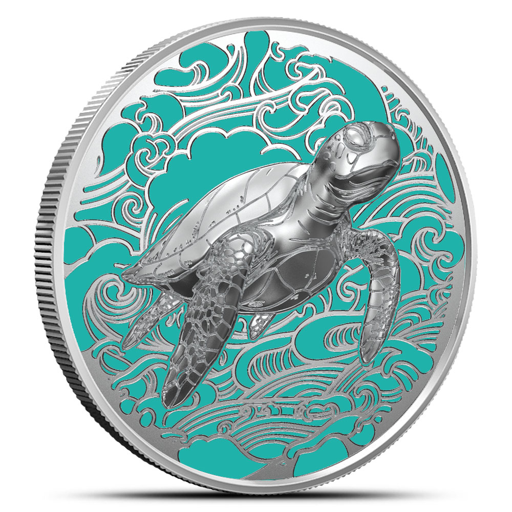 Buy 2025 2 oz Colorized Proof Pitcairn Islands Silver Ocean Wonders ...