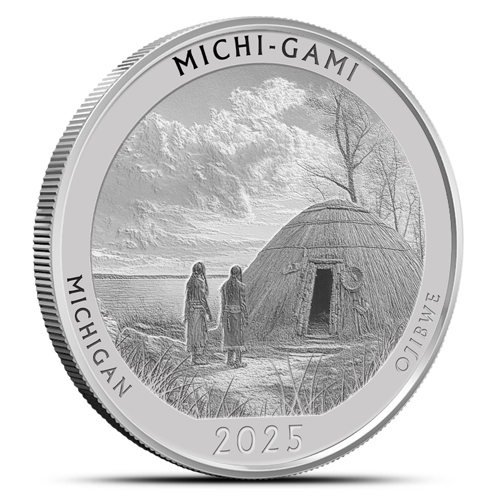 Buy 2025 1 oz Proof Native America the Beautiful Michigan Silver Coin ...