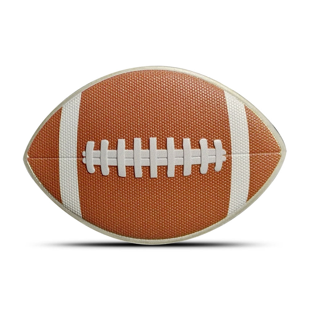 Buy 2025 2 oz Colorized Samoa Silver Football Shaped Coin (Box ...