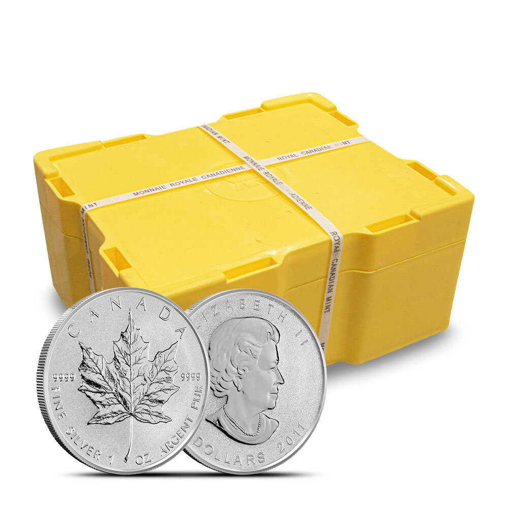 Buy 2011 1 oz Canadian Silver Maple Leaf Monster Box (500 Coins, BU ...
