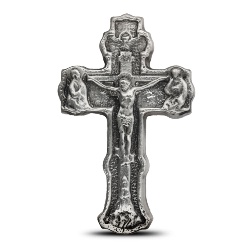 Buy 4 oz MK Barz Jesus on the Cross Silver Bar (New) | BullionMax