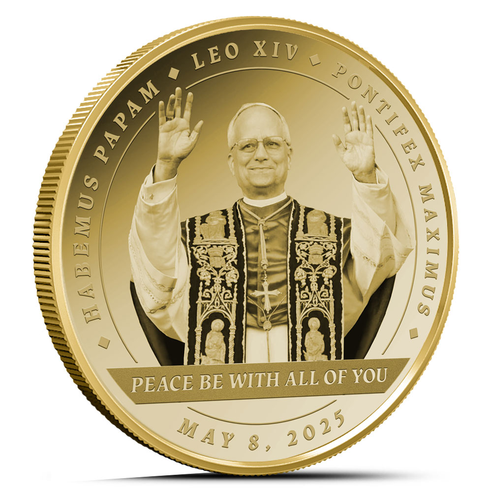 Buy 2025 1/2 Gram Proof Liberia Gold Pope Leo XIV Coin (Capsule + CoA ...