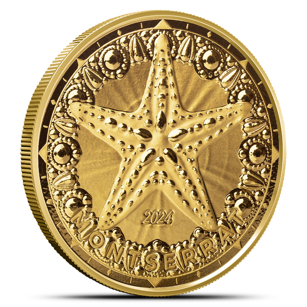 Buy 2024 1 oz EC8 Gold Montserrat Starfish Coin (BU) | BullionMax