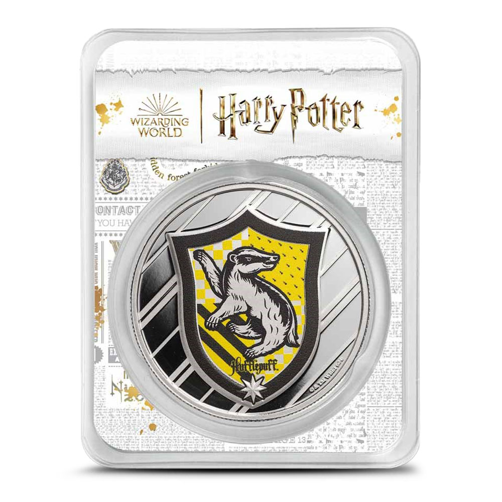 Buy 1 oz Colorized Harry Potter Houses Hufflepuff Silver Round (Proof ...