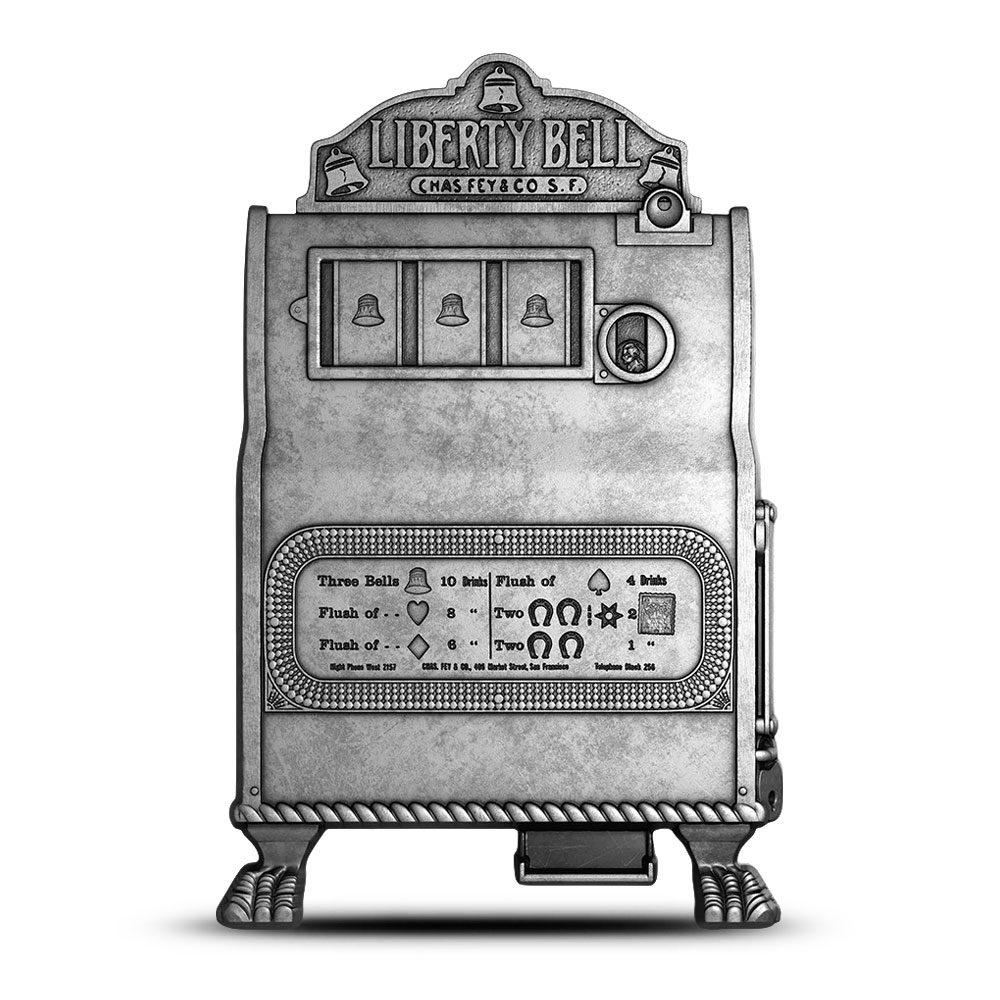 Buy 2025 2 oz Antique Samoa Silver Liberty Bell Slot Machine Coin (Box ...