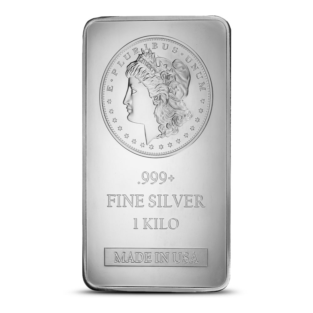 Buy 1 Kilo Sunshine Morgan Silver Bar (New) | BullionMax