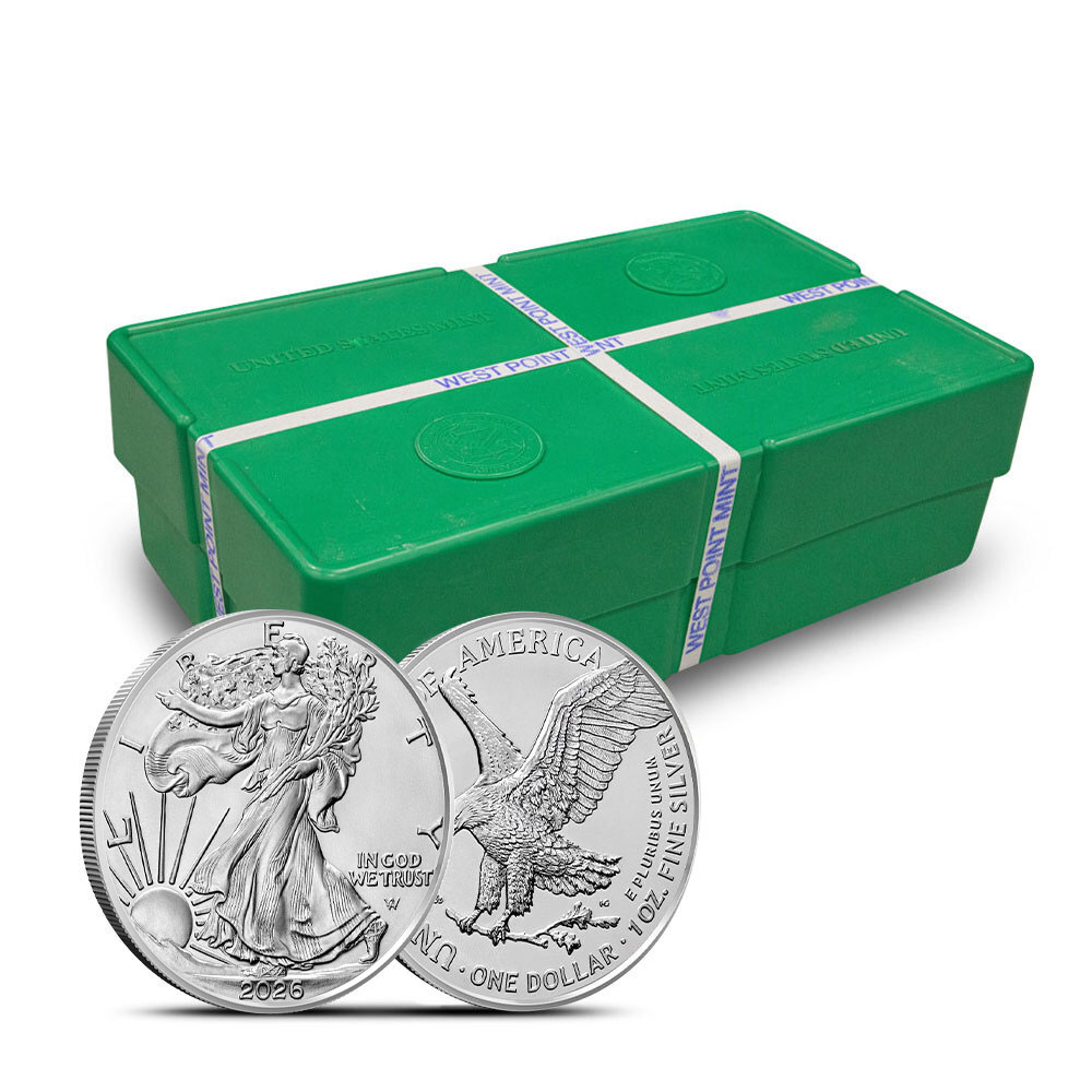Buy 2026 1 oz American Silver Eagle Monster Box (500 Coins, BU ...