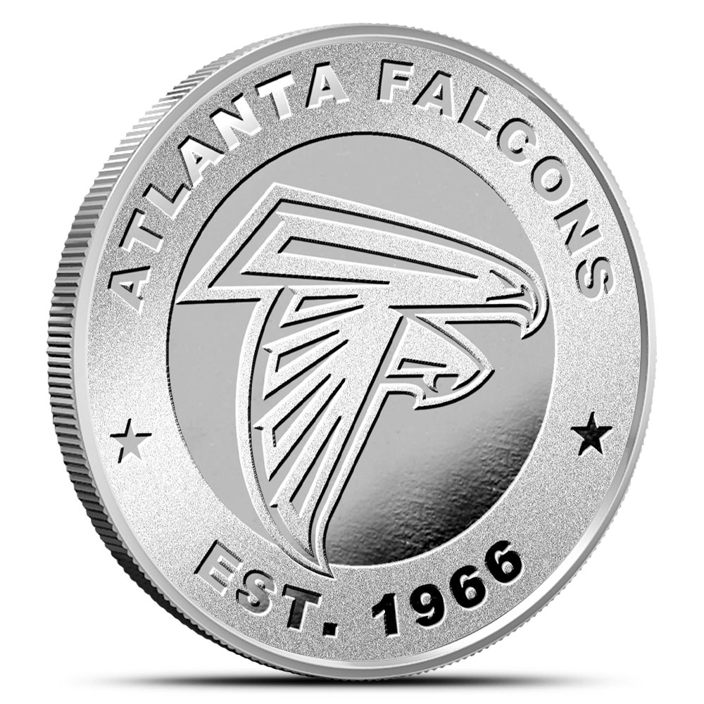 Buy 1 oz NFL Atlanta Falcons Silver Round (BU) | BullionMax