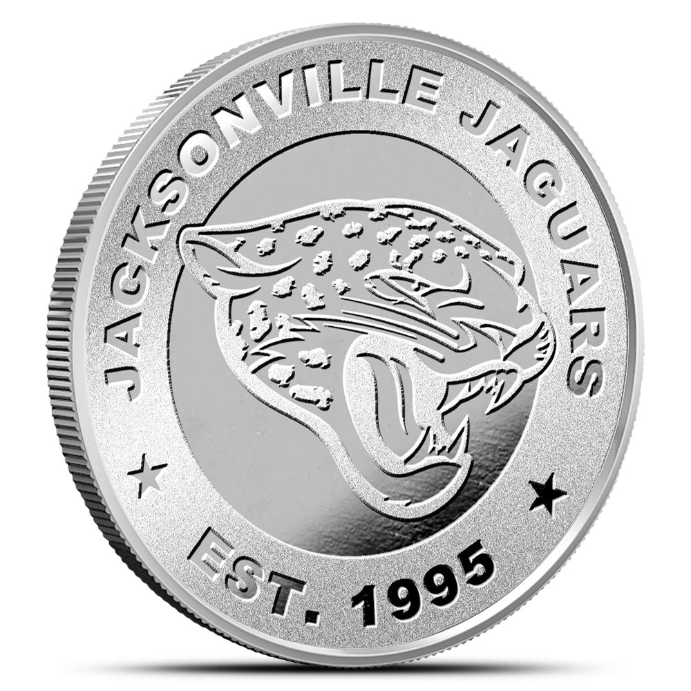 Buy 1 oz NFL Jacksonville Jaguars Silver Round (BU) | BullionMax