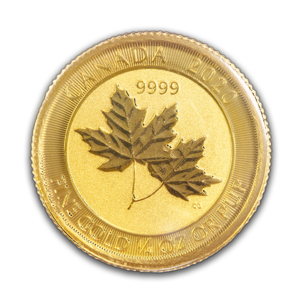 Buy 1/4 oz Canadian Twin Maple Leaf Gold Coin (Random Year) | BullionMax