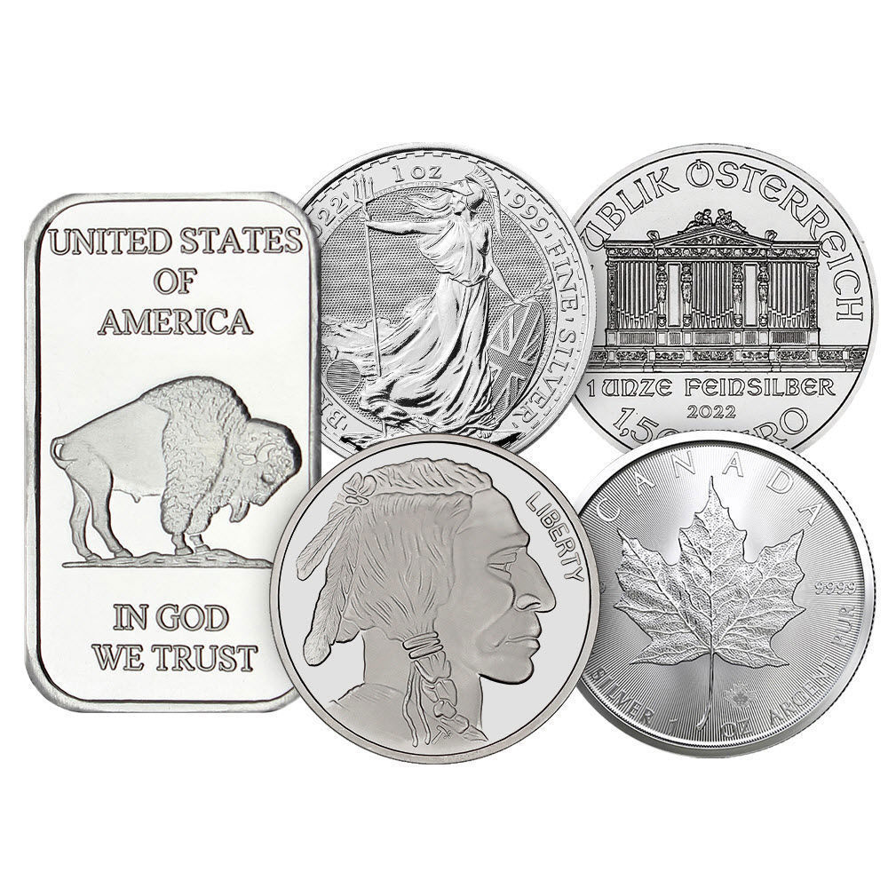 Buy Silver Dragon 5 oz Silver Stacking Kit (BU) | BullionMax