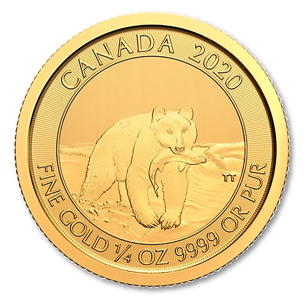 Buy 2020 1/4 oz Canadian Kermode Spirit Bear Gold Coin (BU) | BullionMax